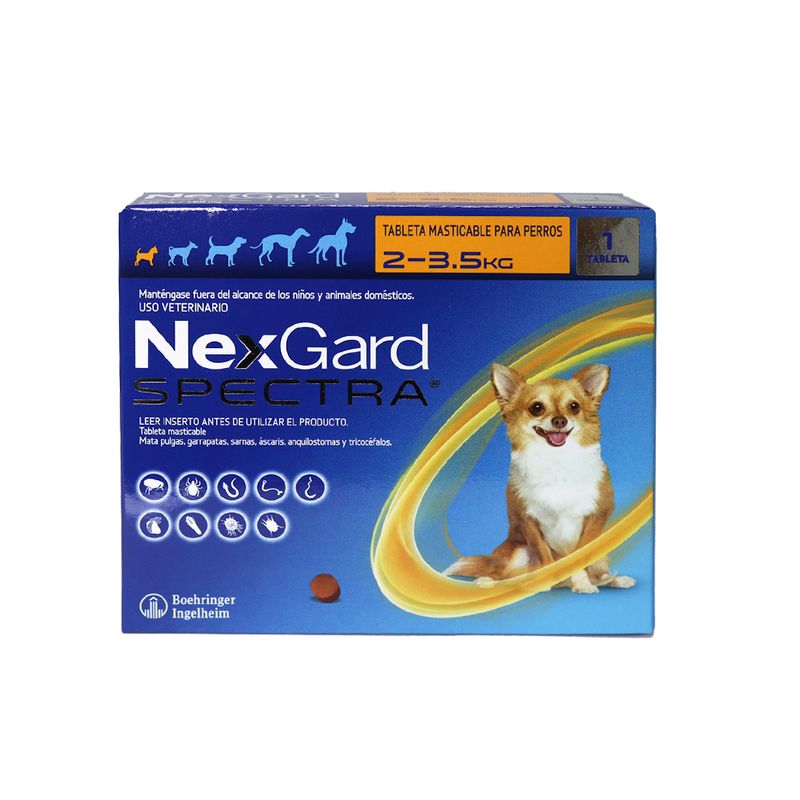 NEXGARD SPECTRA XS 2 - 3.5 KG X 1 TA – Mundo Mascotas Colombia Accesories